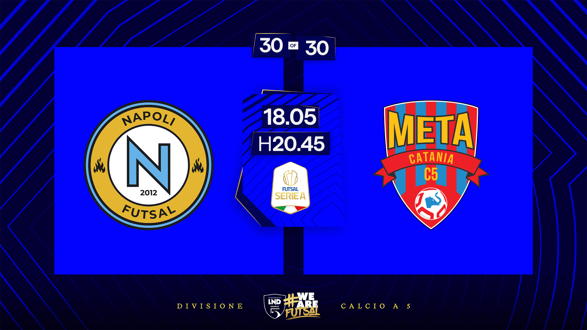 Napoli Futsal-Meta Catania 4-4 | 30ª giornata | Serie A 2024/2025 ...